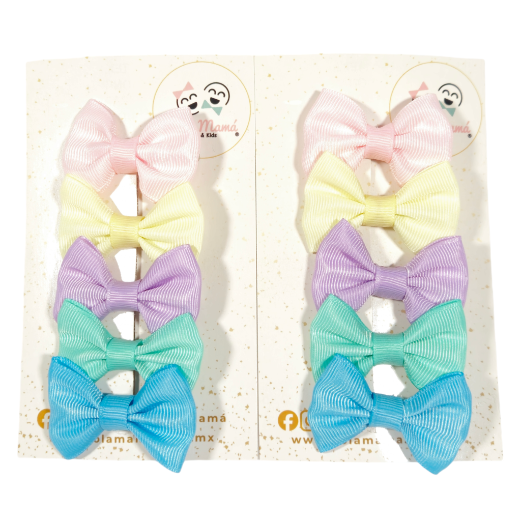 Set de 10 moños primavera - Hola Mamá Baby & Kids